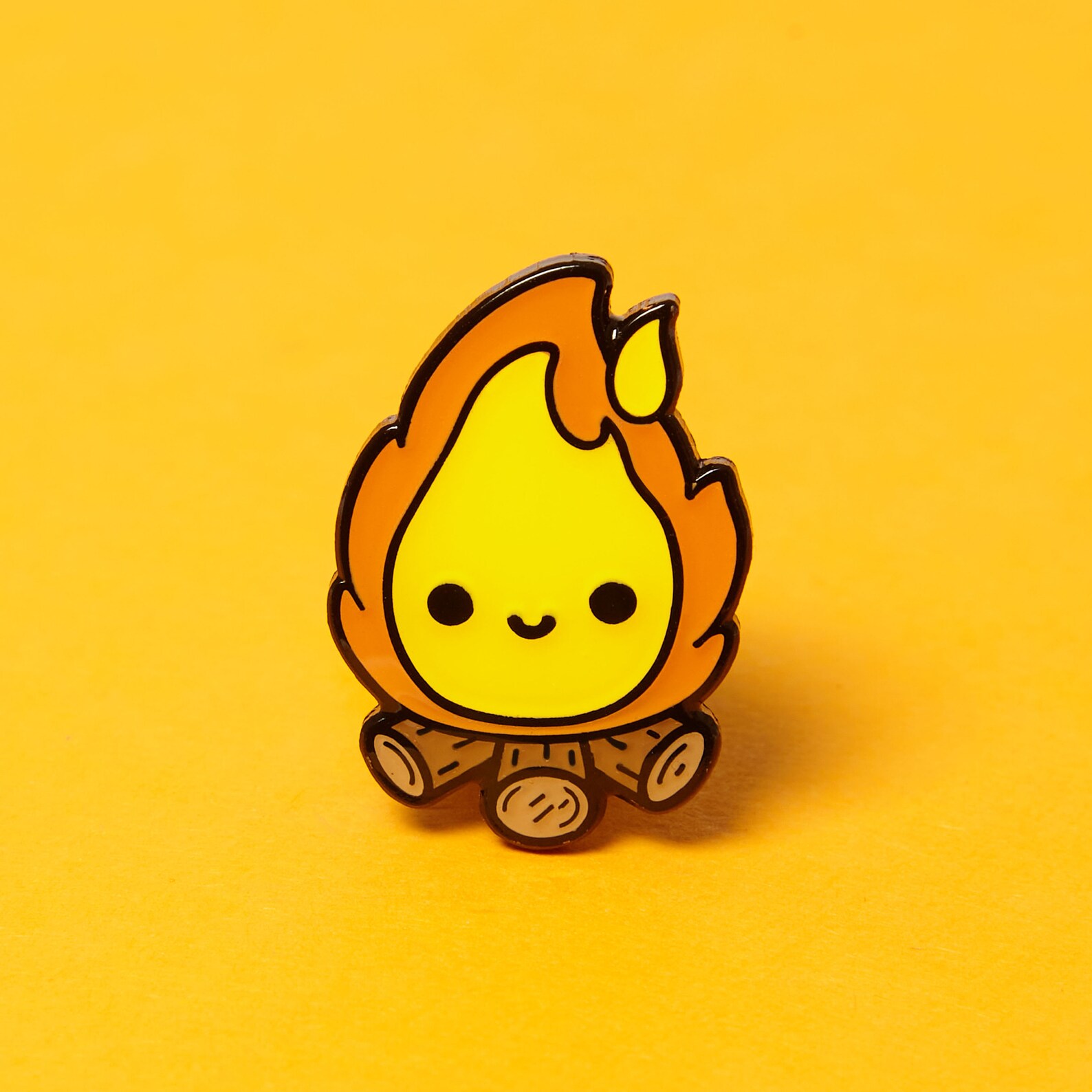 Campfire Enamel Pin Badge - Etsy