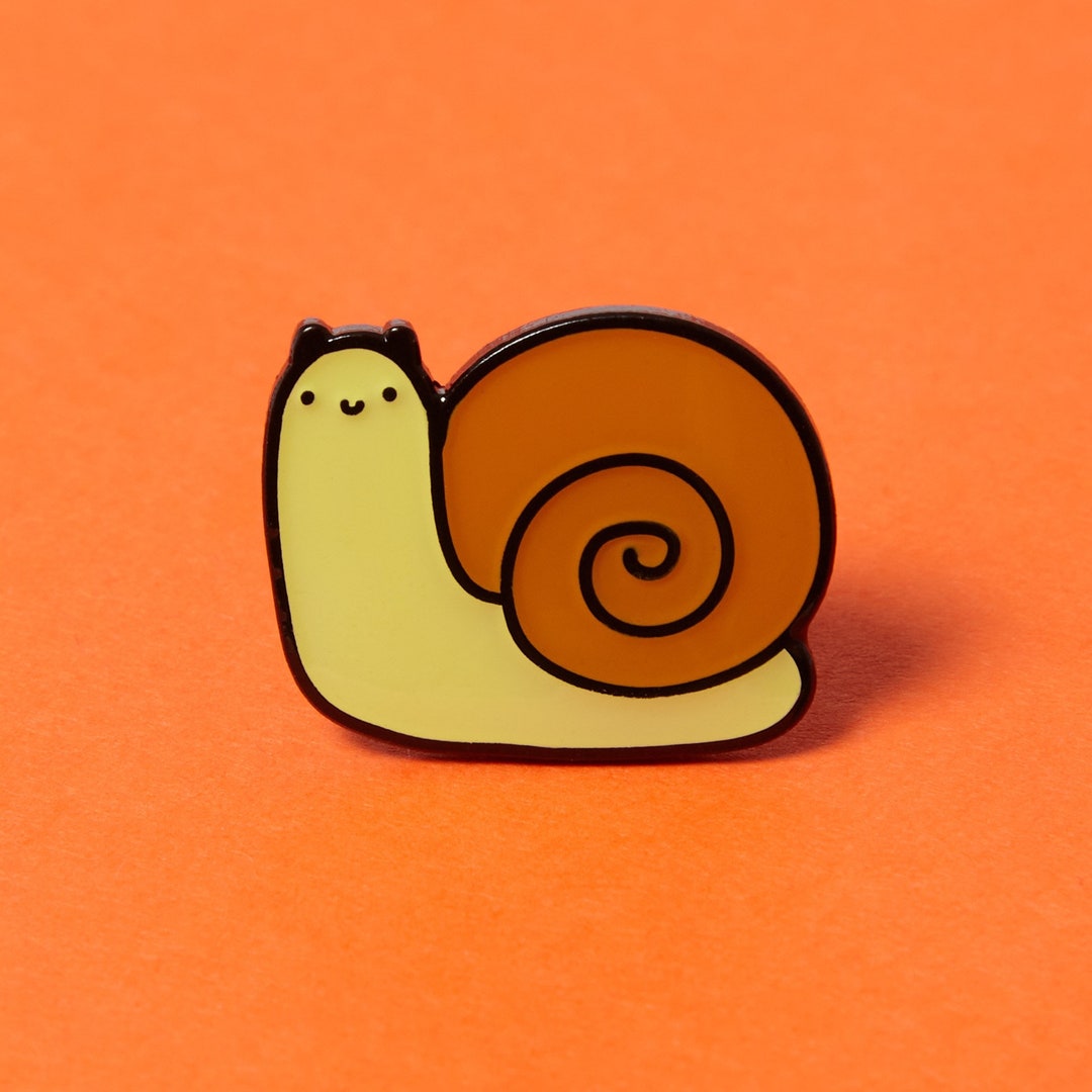 Snail - Enamel Pin Badge, Stocking Stuffer, Stocking Filler, Secret ...