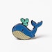 Whale Enamel Pin - Etsy