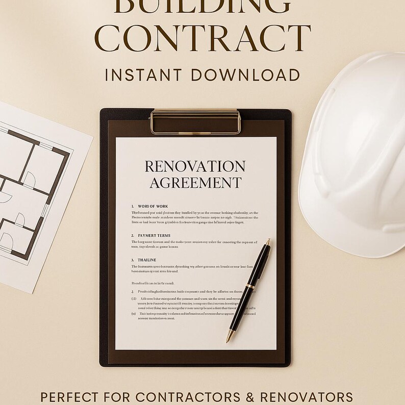 Professional Construction Contract Templates – Remodeling, Apartments ...