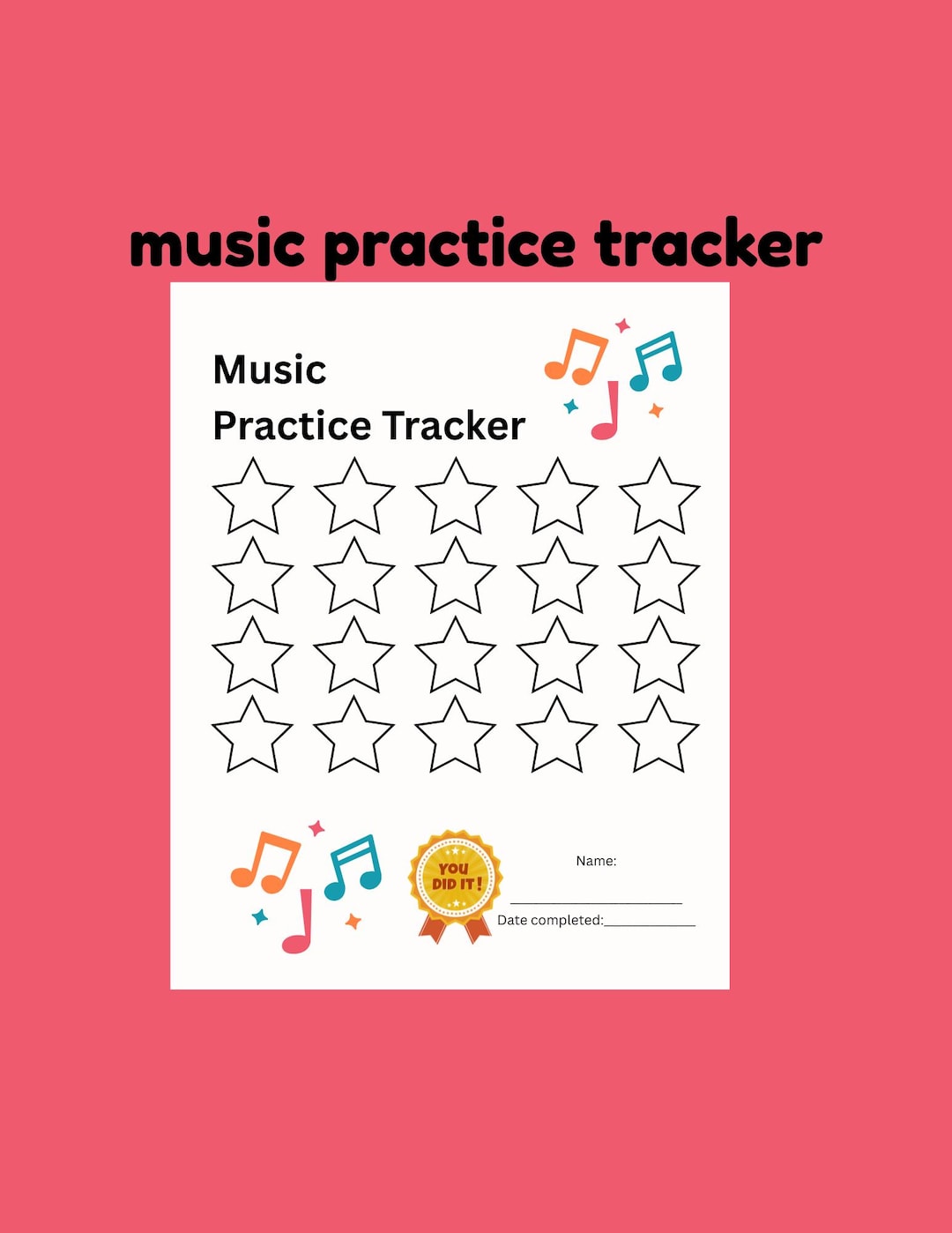 Piano Practice Planner Pdf, Music Practice Planner Printable Musician ...