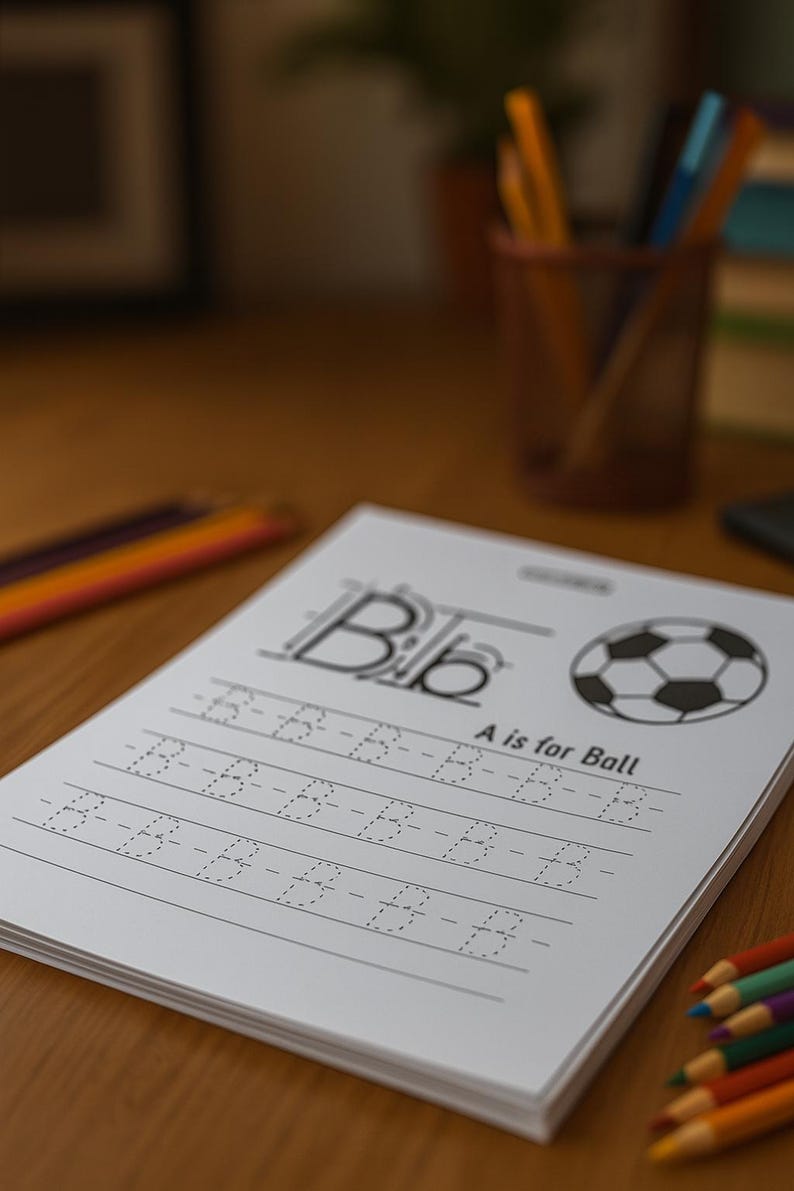 Alphabet Tracing Workbook: 55-page Letter Practice for Preschoolers - Etsy