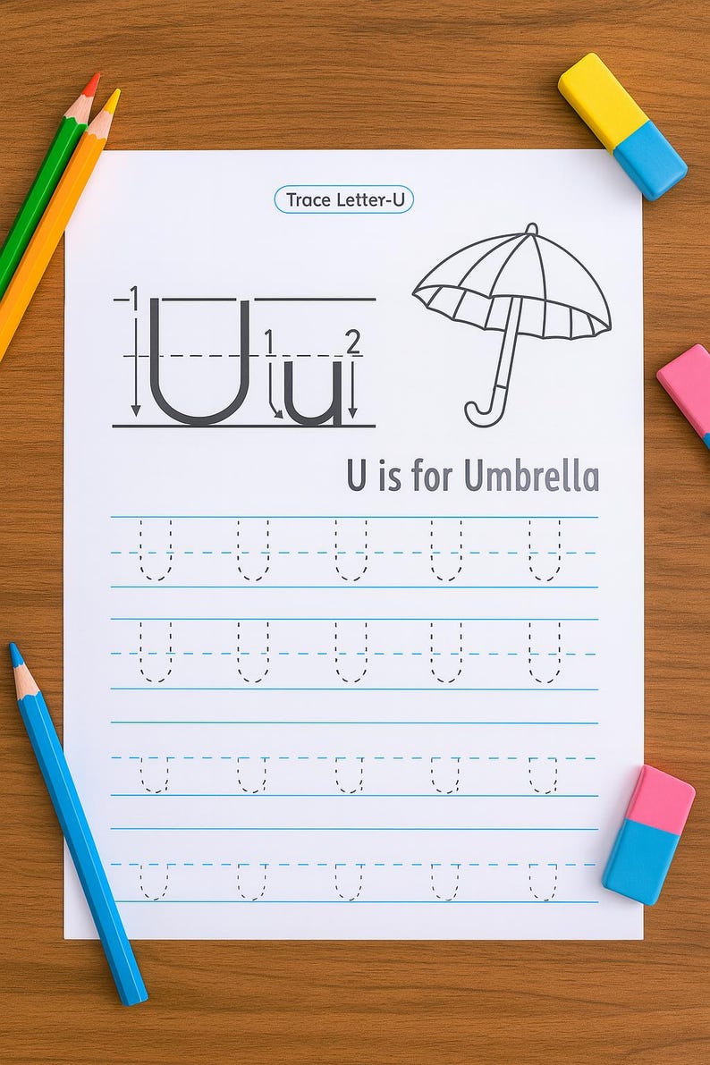 Alphabet Tracing Workbook: 55-page Letter Practice for Preschoolers - Etsy