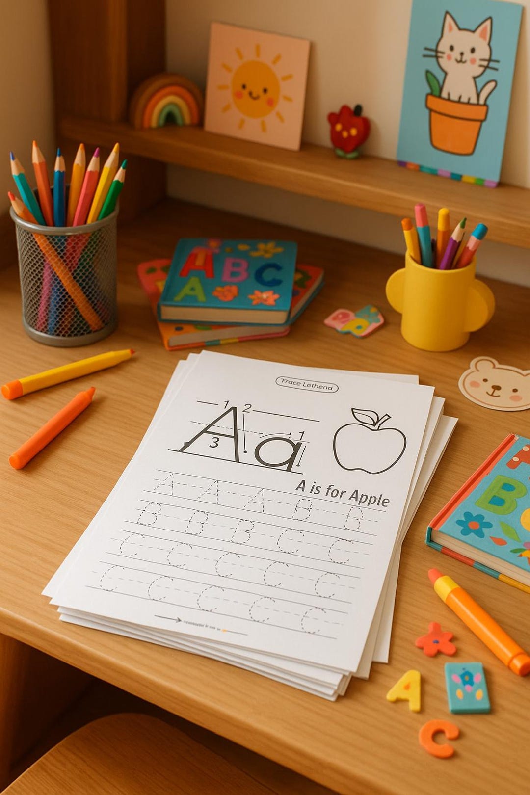 Alphabet Tracing Workbook: 55-page Letter Practice for Preschoolers - Etsy