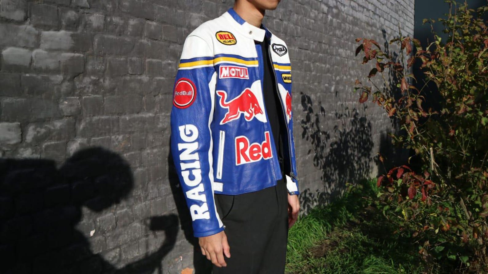 Red Bull Racing Leather Jacket: Vintage Formula 1 Cowhide - Etsy