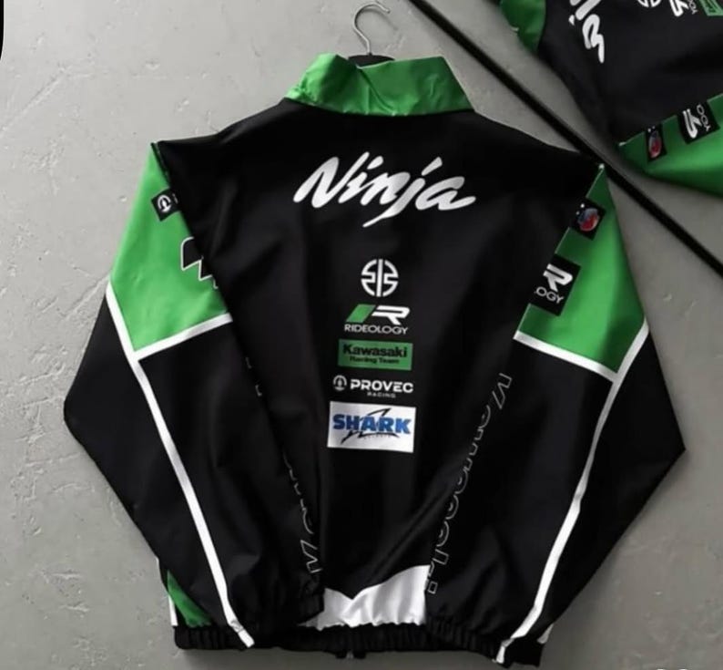 Vintage Ninja Kawasaki Formula One Racing Jacket New Condition All ...