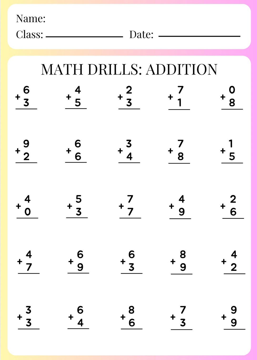 2025 Mathematics Worksheet for Kids, Elementary School, Homeschool ...