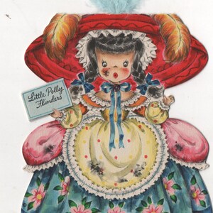 Hallmark Little Polly Flinders Doll Card Make Believe Unused 1950 ...
