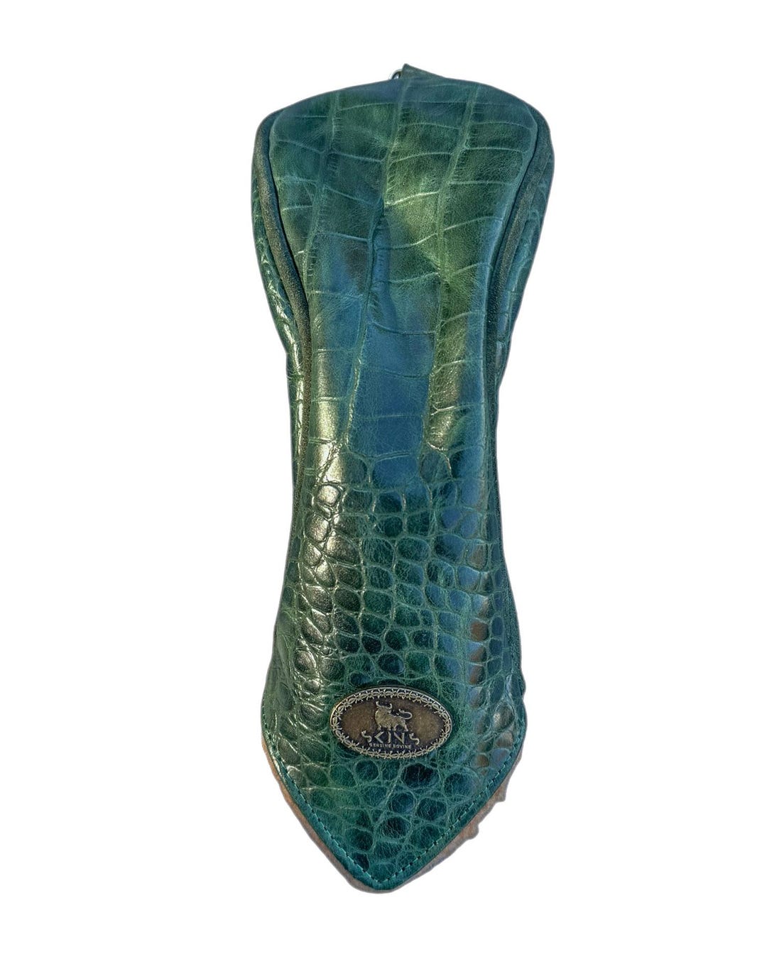 Green Croc Leather Driver Head Cover | Premium Golf Club Cover by SKINS ...
