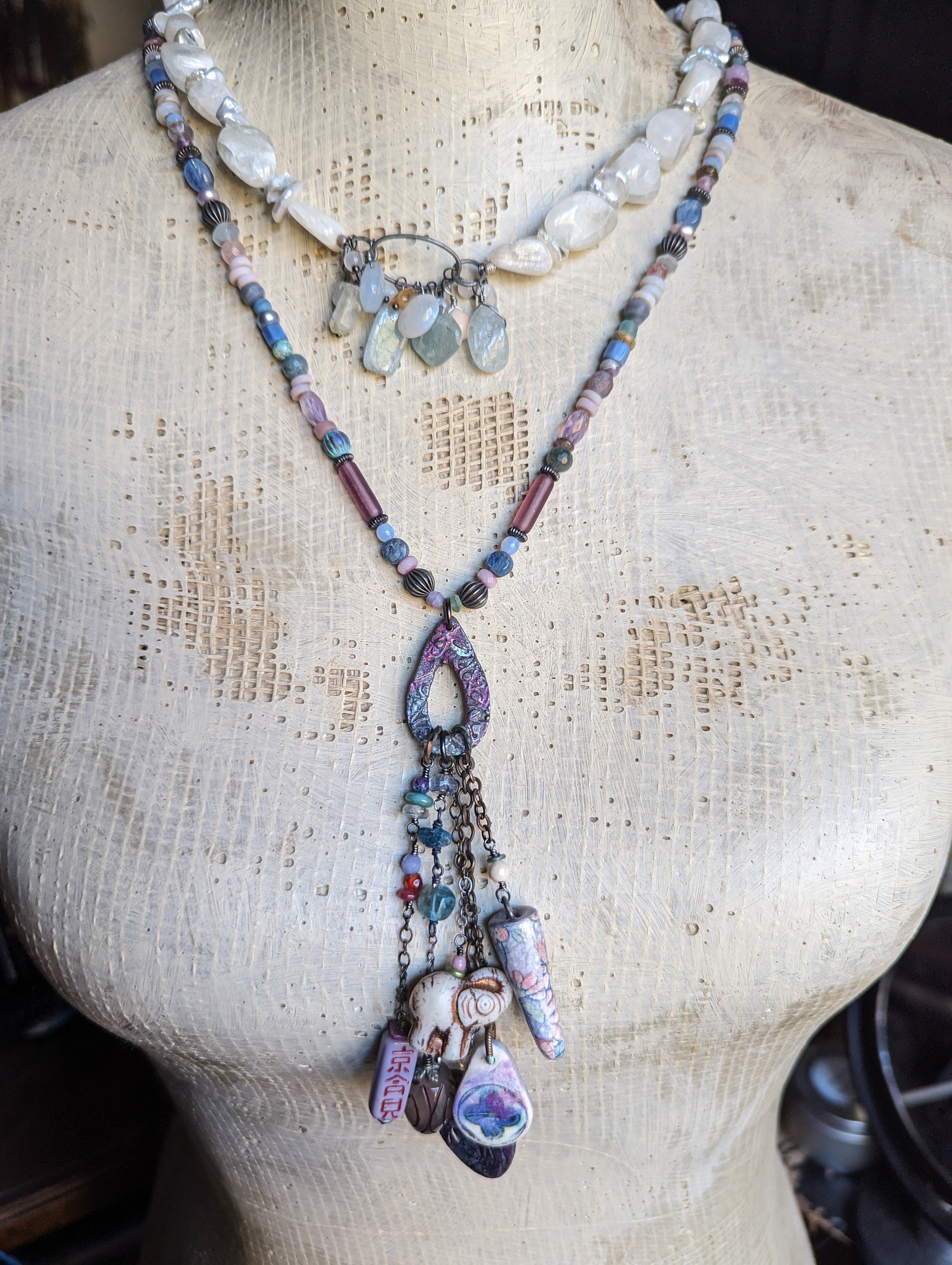 On the Eve of Adventure: Multi-gemstone Trinket Necklace With Curio ...