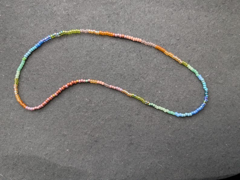 Lovebeads: Simple Colorful Seed Bead Strands - MTO - Choose Your Length ...