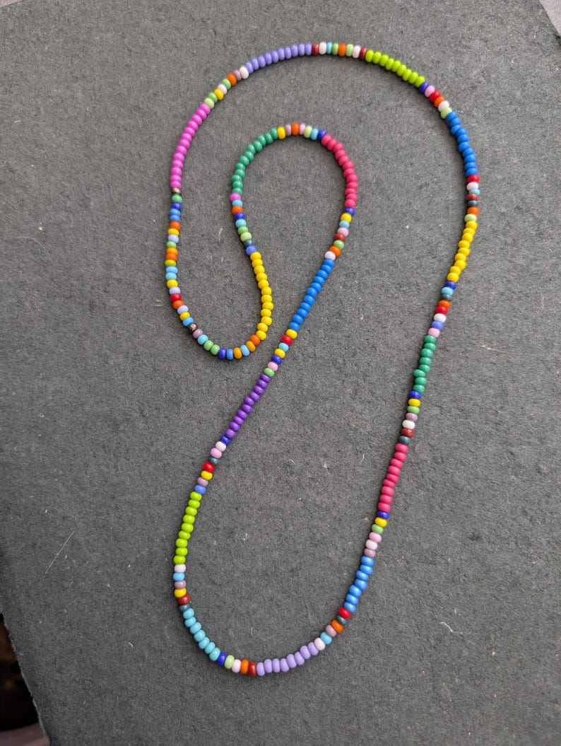Lovebeads: Simple Colorful Seed Bead Strands - MTO - Choose Your Length ...