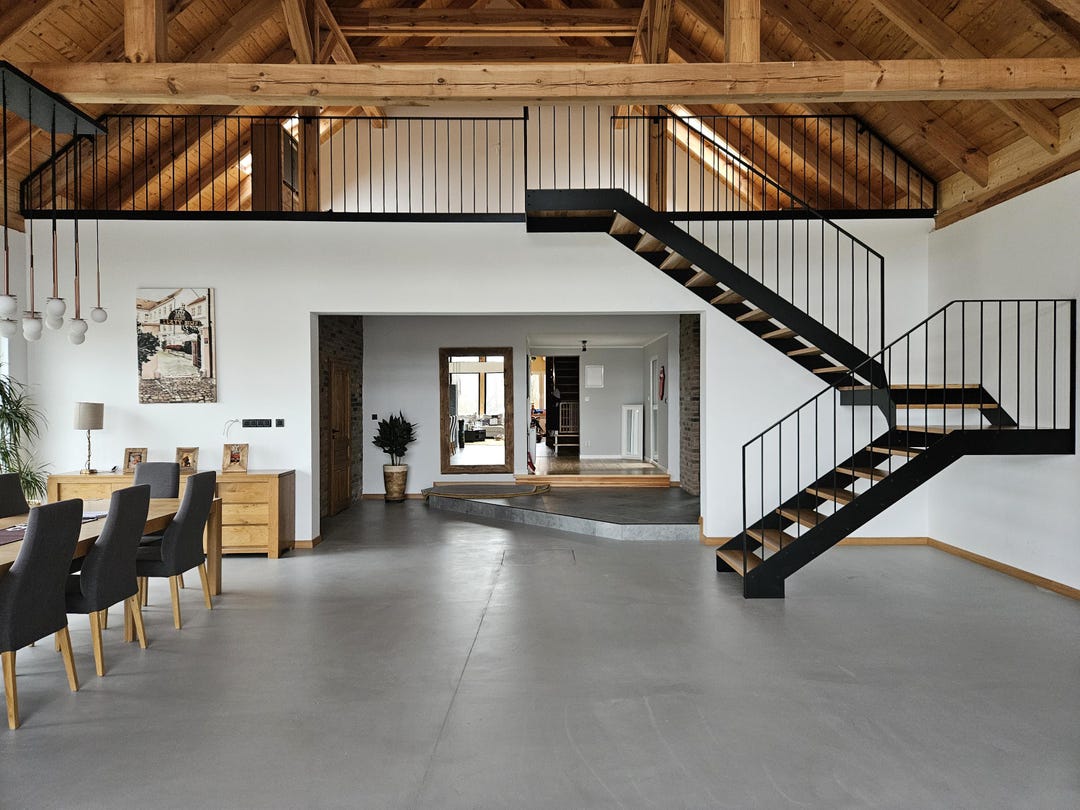 Custom-made Loft Stairs • Modern Steel and Wooden Stairs • Custom ...