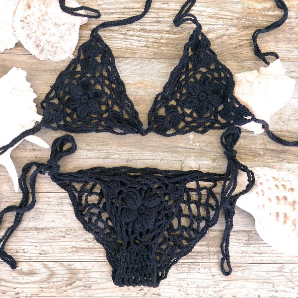 Micro Crochet Bikini - Etsy
