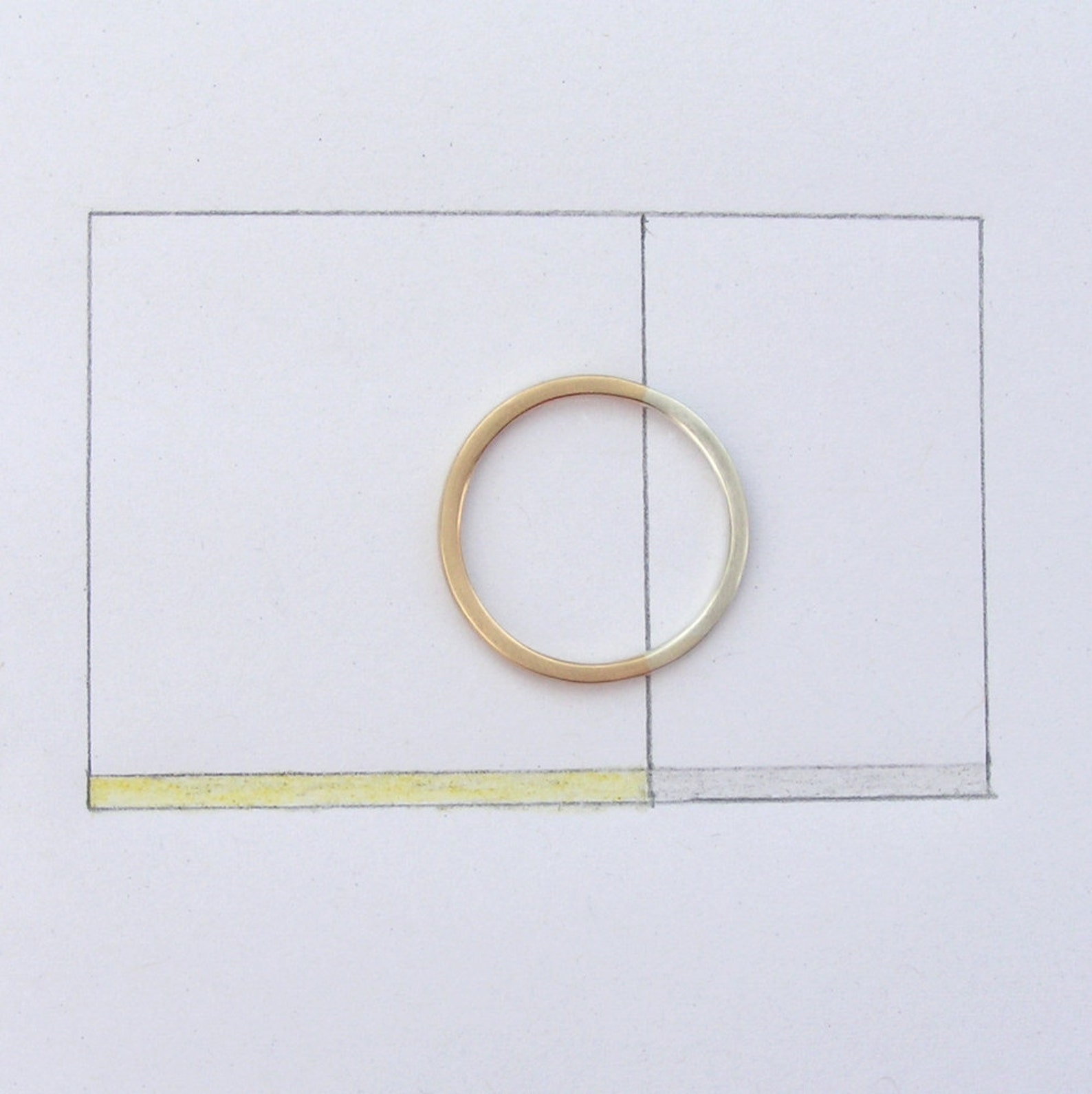 Golden Ratio Ring - Gift or Thin Wedding Band for Math Lovers, Geeks or ...