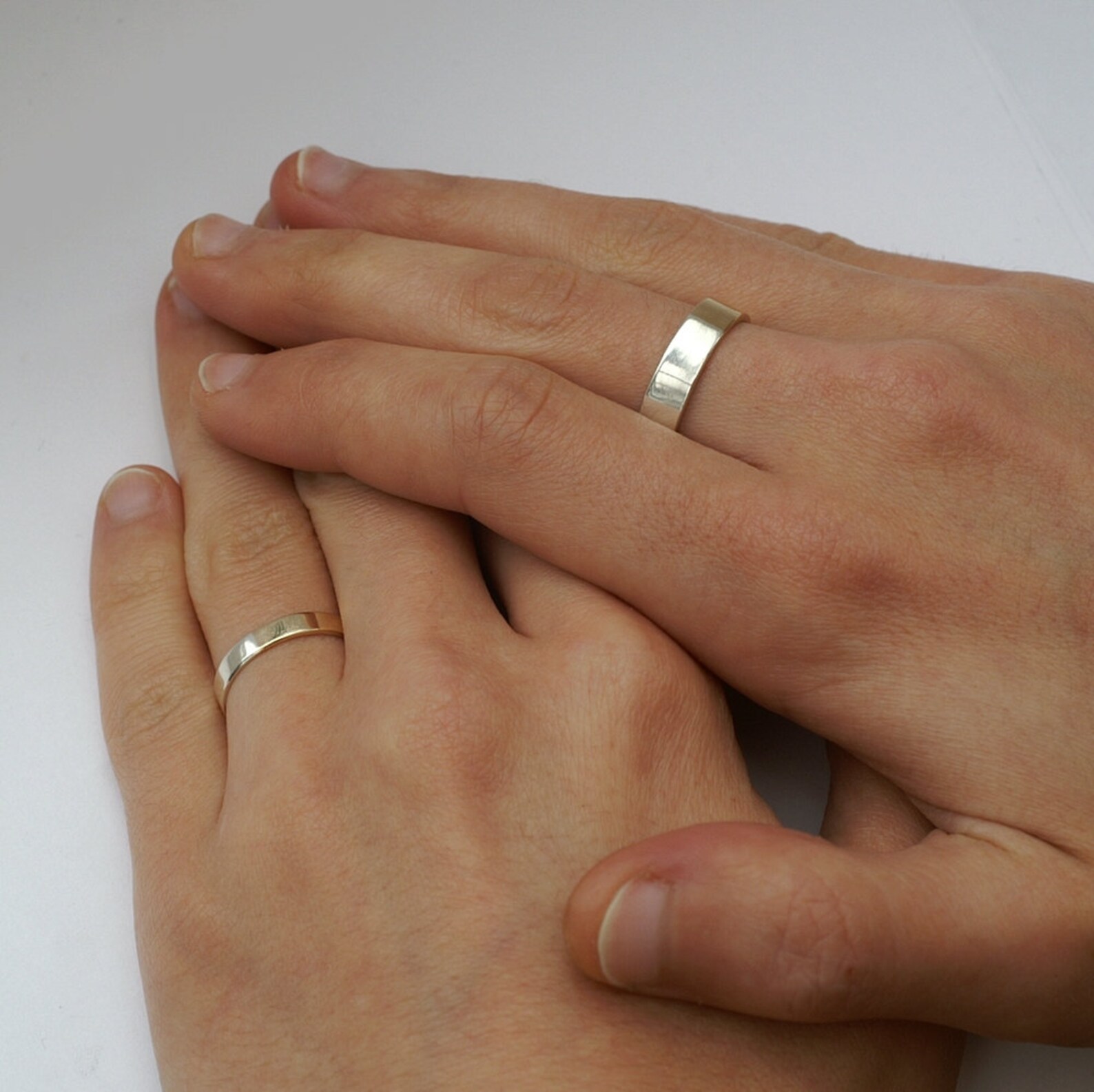 Golden Ratio Wedding Rings Set Matching Wedding Bands His - Etsy