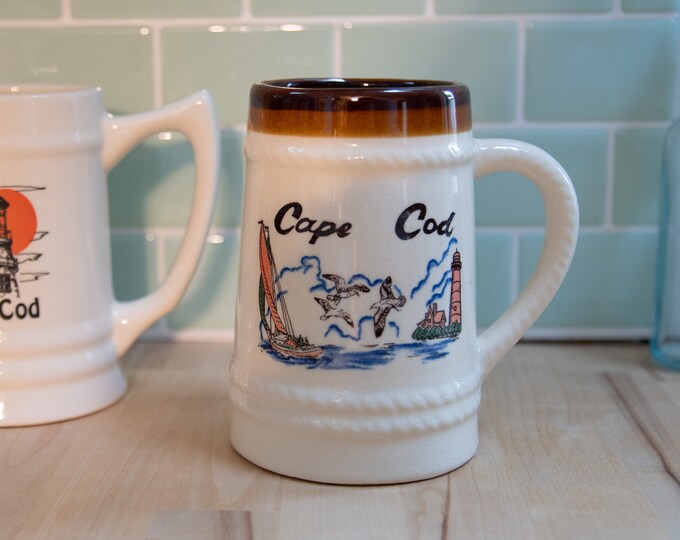 Vintage Stoneware Cape Cod Mug - Etsy