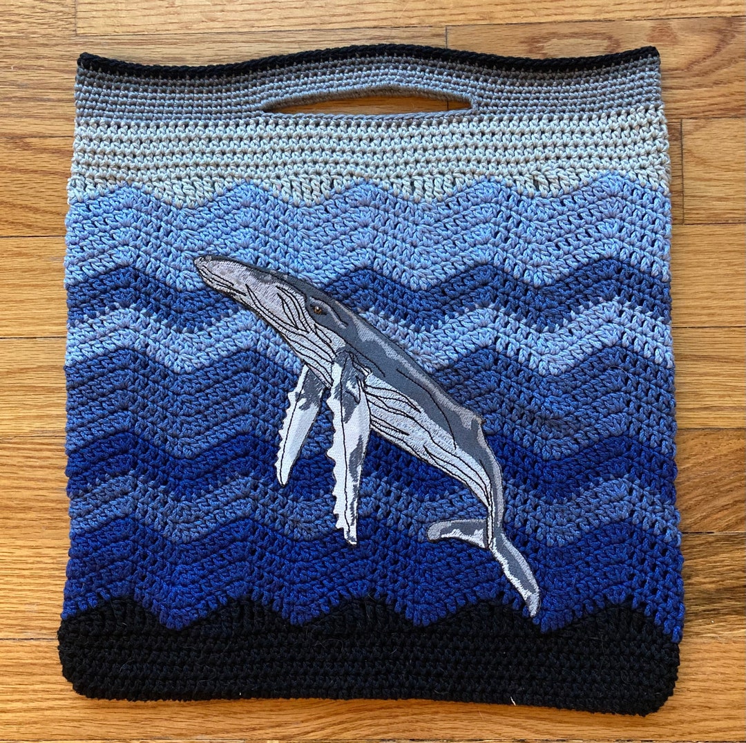 Ocean Waves Tote Bag PATTERN ONLY - Etsy