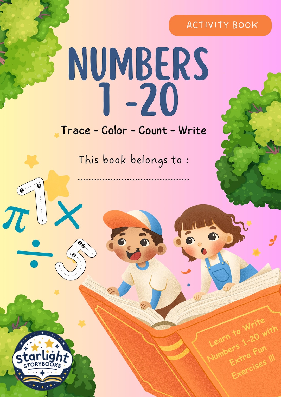 LEARN NUMBERS 1-20 : Trace, Count, Write & Color Numbering_activity ...