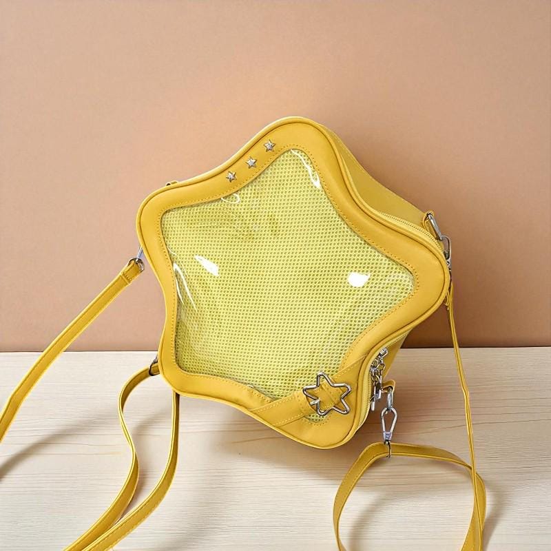 Kawaii Ita Backpack: Clear Star Display, Anime Cosplay Bag - Etsy