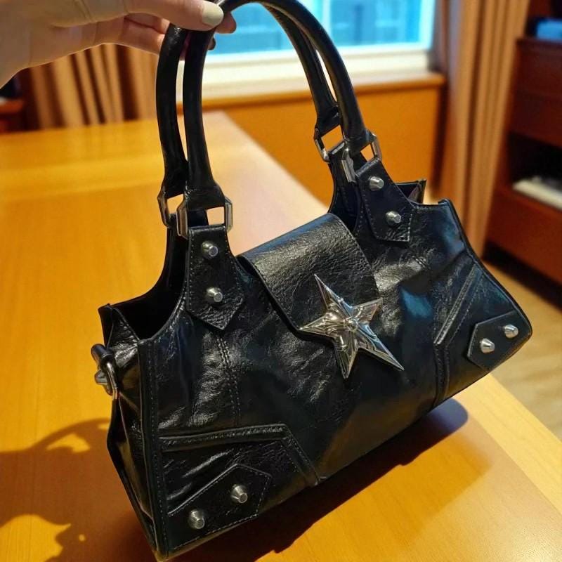 Black Goth Star Bag - Etsy