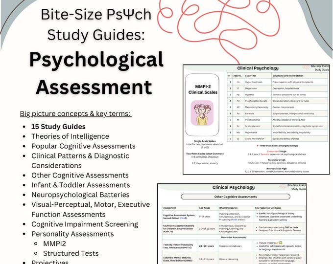 Psychological Assessment - Simple EPPP & AP Psych Study Guides ...