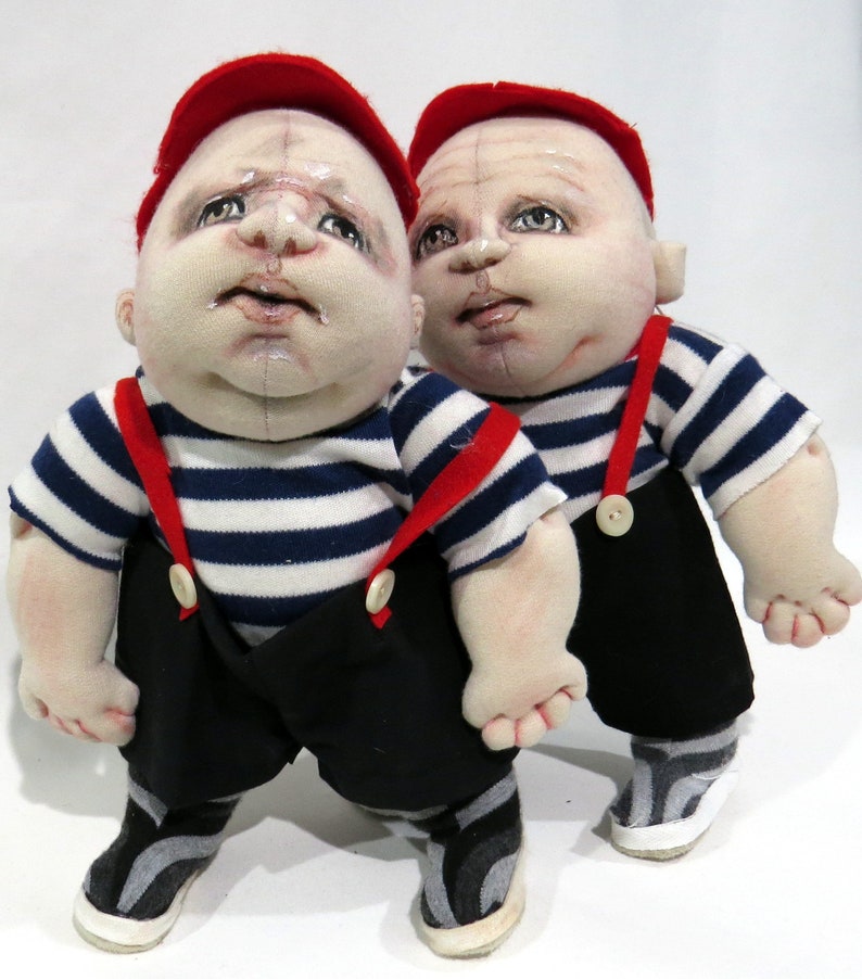 Tweedle Dum & Tweedle Dee - Needle-sculpted Cloth Doll Pattern Only ...