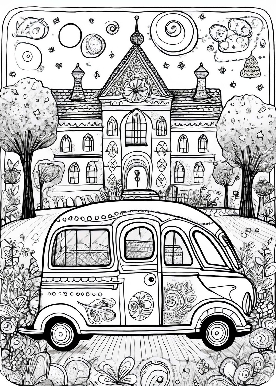 Modern Primitive Style Coloring Book - Etsy