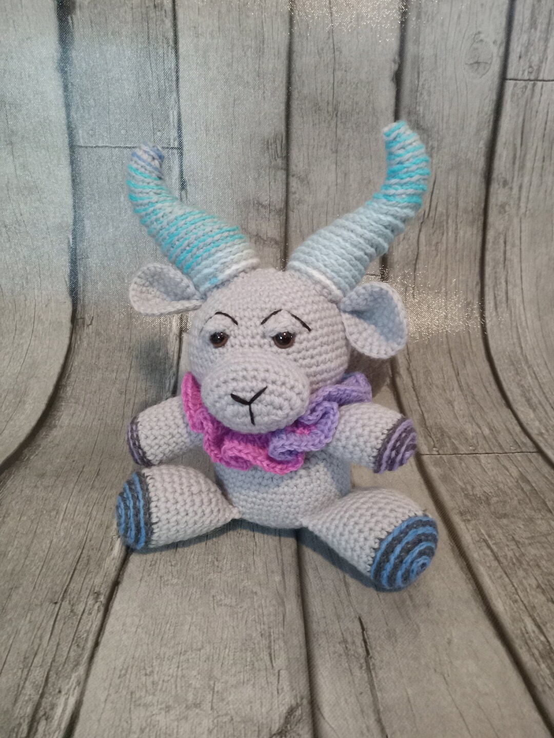 Baphomet Plushie, Silly Goat Stuffed Animal, With Horns, Krampus, Clown ...