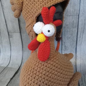 Chicken Hat, Rooster Beanie, Bird Beanie, Cock Chook, Gift for Farmer ...
