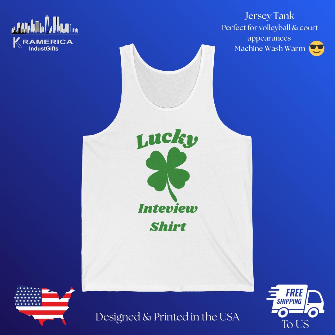 Lucky Interview Shirt Tank Top | Funny Interview Shirt - Etsy