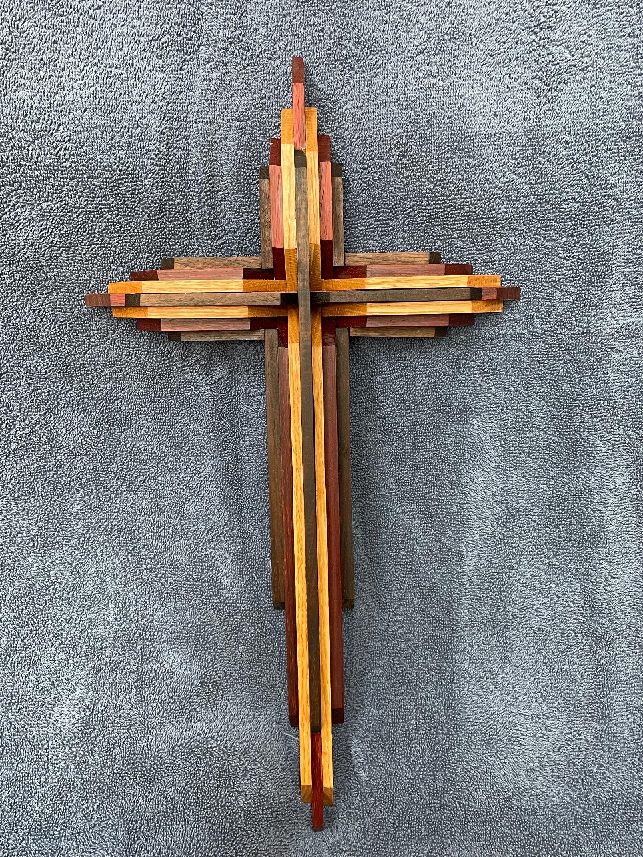Custom Layered Wood Cross, Cross,rustic Wall Cross, Cross Decor ...