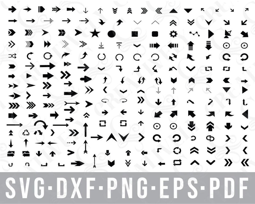 Pfeil SVG PNG DXF Eps Pdf Dateien Bundle, Pfeil Clipart Bundle, Pfeile ...