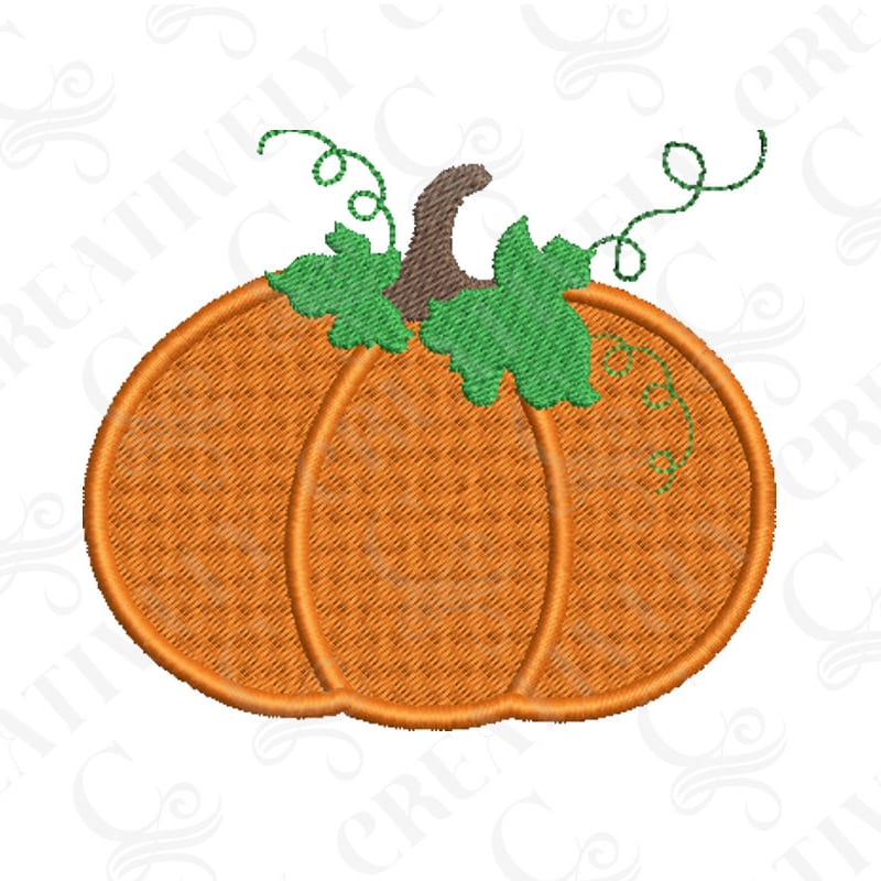 Pumpkin Embroidery - Etsy