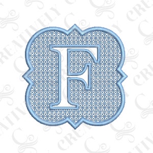 Embossed Alphabet Machine Embroidery Monogram Set, 3 Sizes, Monogram ...