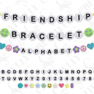 Friendship Bracelet Beads BFF Alphabet Machine Embroidery Bundle Set ...