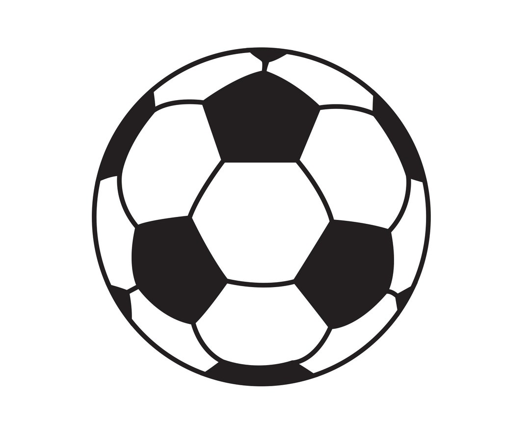Soccer Ball SVG PNG DXF Files, Cut Files for Cricut Silhouette, Soccer ...