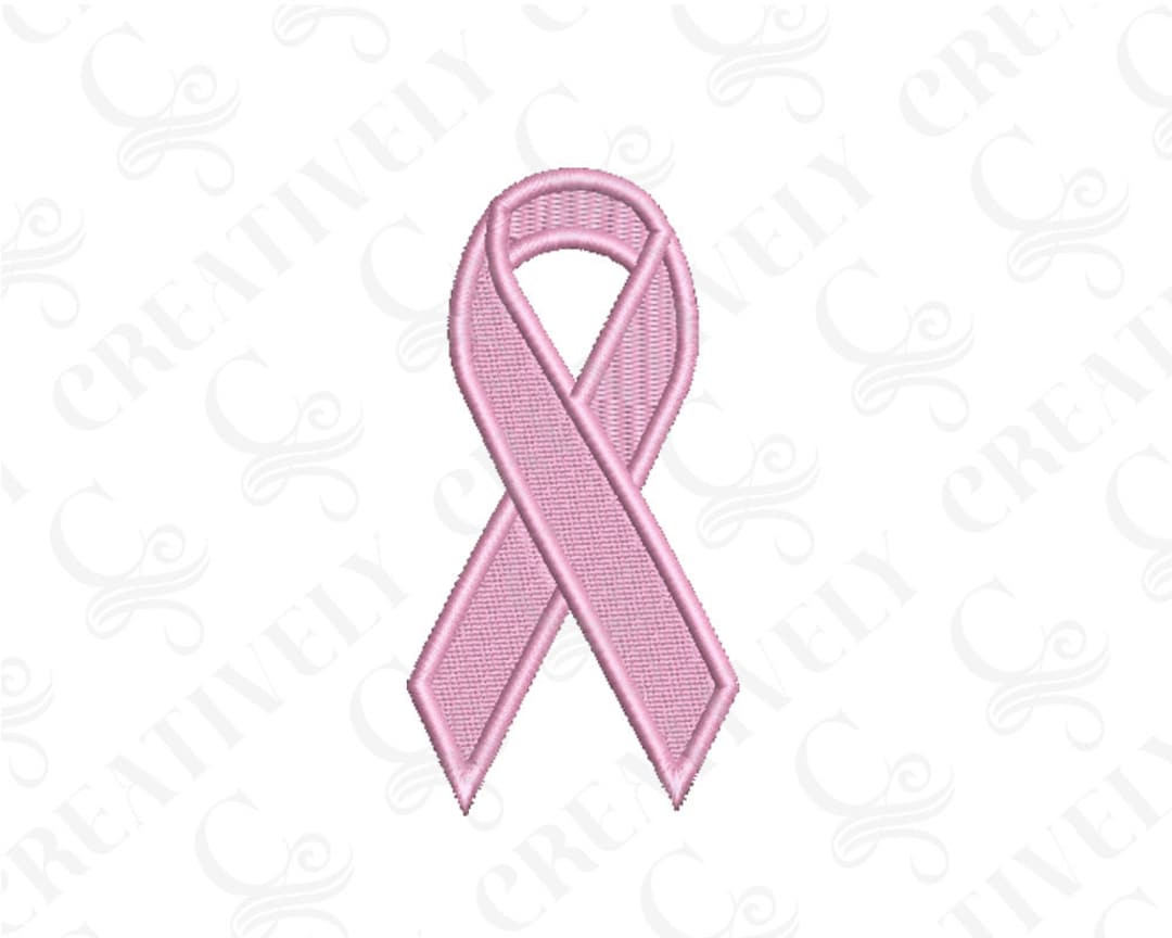 Awareness Ribbon Machine Embroidery Design, 6 Sizes, Cancer Ribbon ...