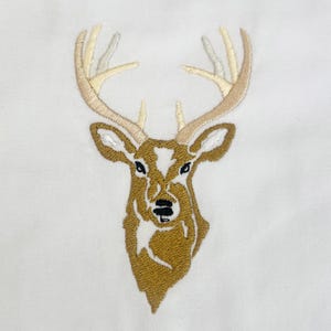 Deer Buck Embroidery File Download, 6 Sizes, Deer Head Buck Head, Deer ...