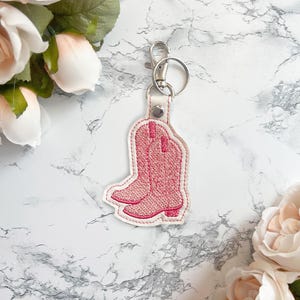 Cowboy Boot Key Fob ITH in the Hoop Embroidery Design Digital Download ...