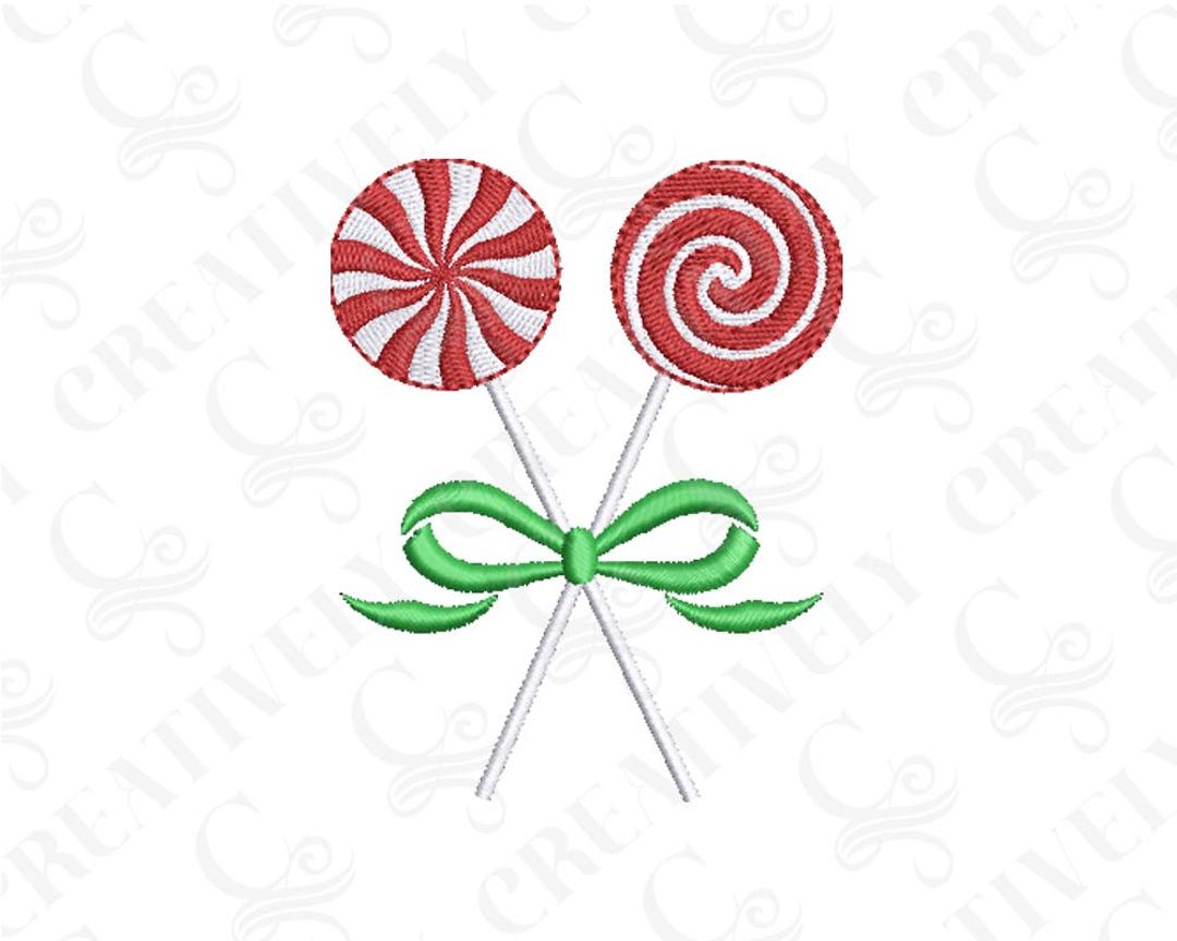 Christmas Peppermint Candy Embroidery File Download, 4 Sizes, Candy ...