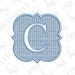 Embossed Alphabet Machine Embroidery Monogram Set, 3 Sizes, Monogram ...