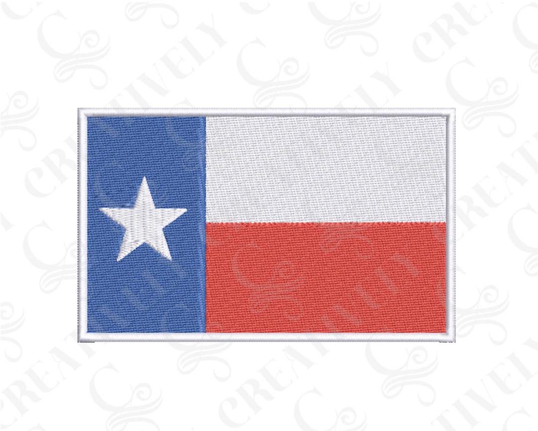 Texas Flag Machine Embroidery Design Download, 6 Sizes, American Texas ...
