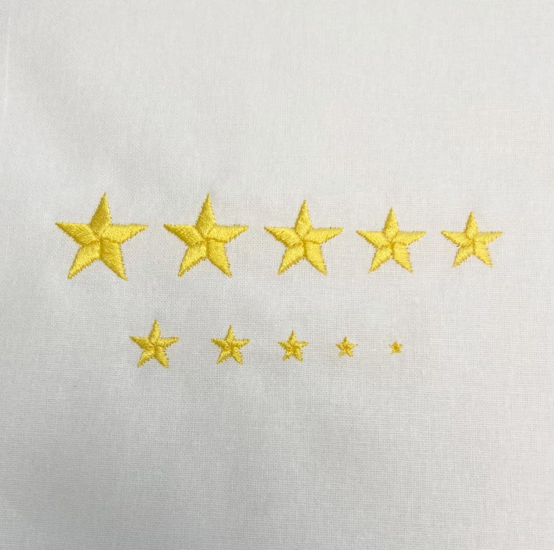 Mini Tiny Star Embroidery Design Bundle, 10 Sizes, Quick Stitch Star ...