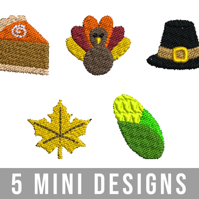 Thanksgiving Embroidery Designs - Etsy