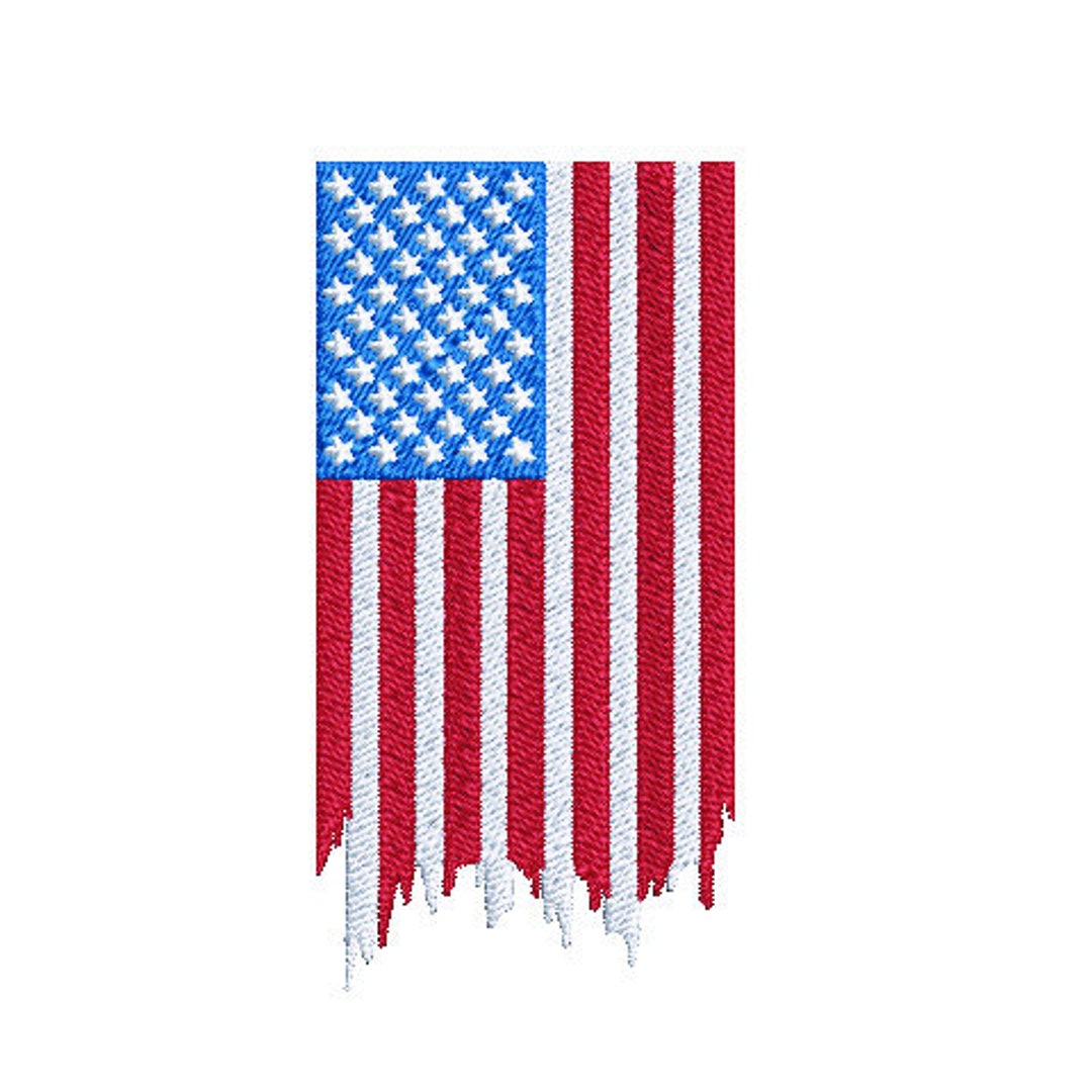 American Flag Distressed Flag Embroidery File Download, American Flag ...