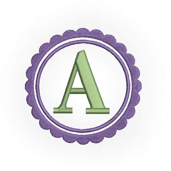 Monogram Scallop - Etsy