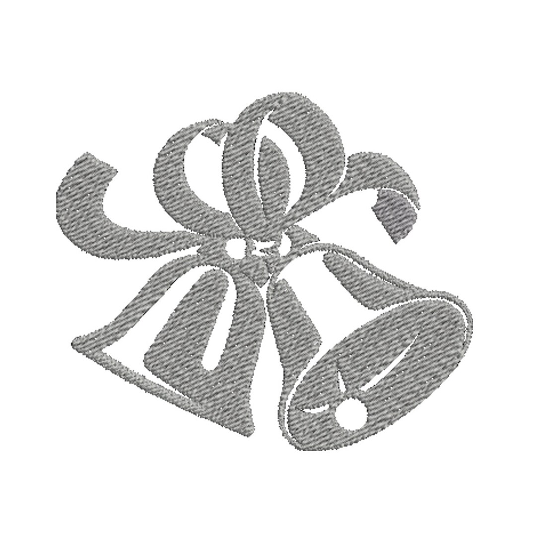 Silver Bells Embroidery Design Embroidery File Download 4 Sizes Holiday ...