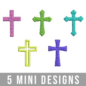Christian Cross Mini Embroidery Design Bundle, Cross Mini Designs, 1st ...