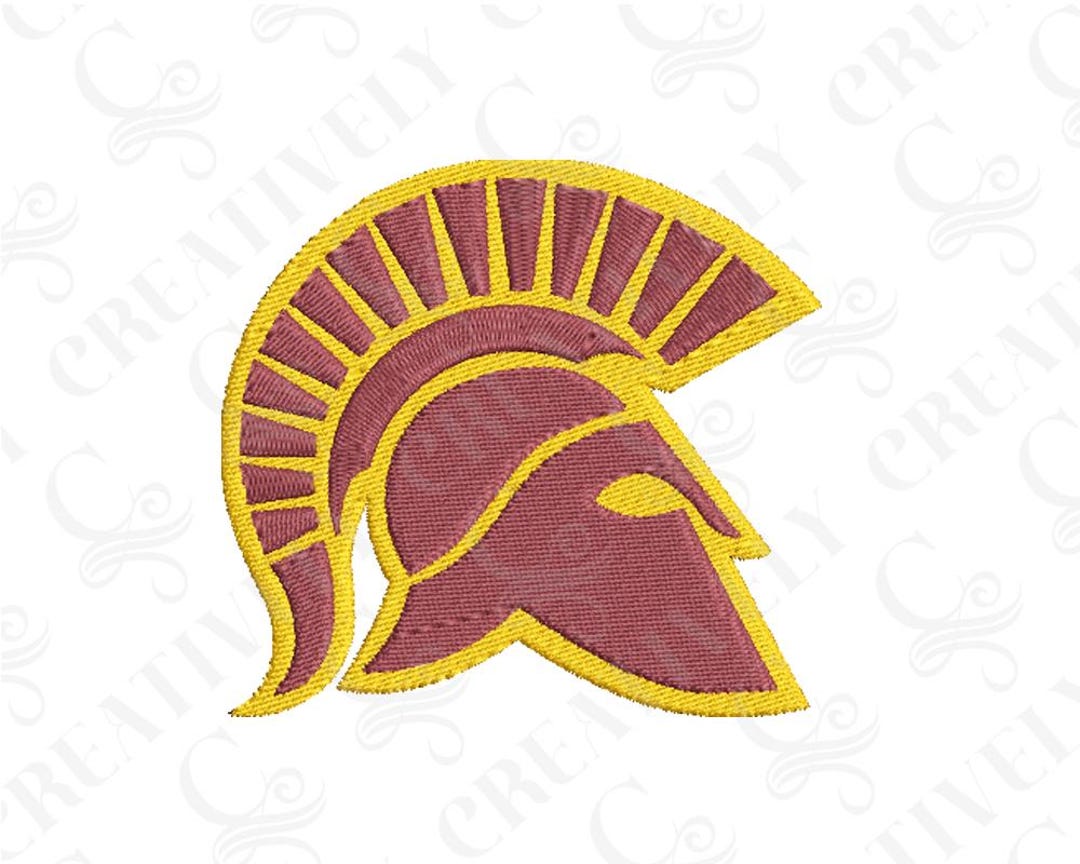 Greek Roman Warrior Helmet Embroidery File Download, 4 Sizes, Sports ...